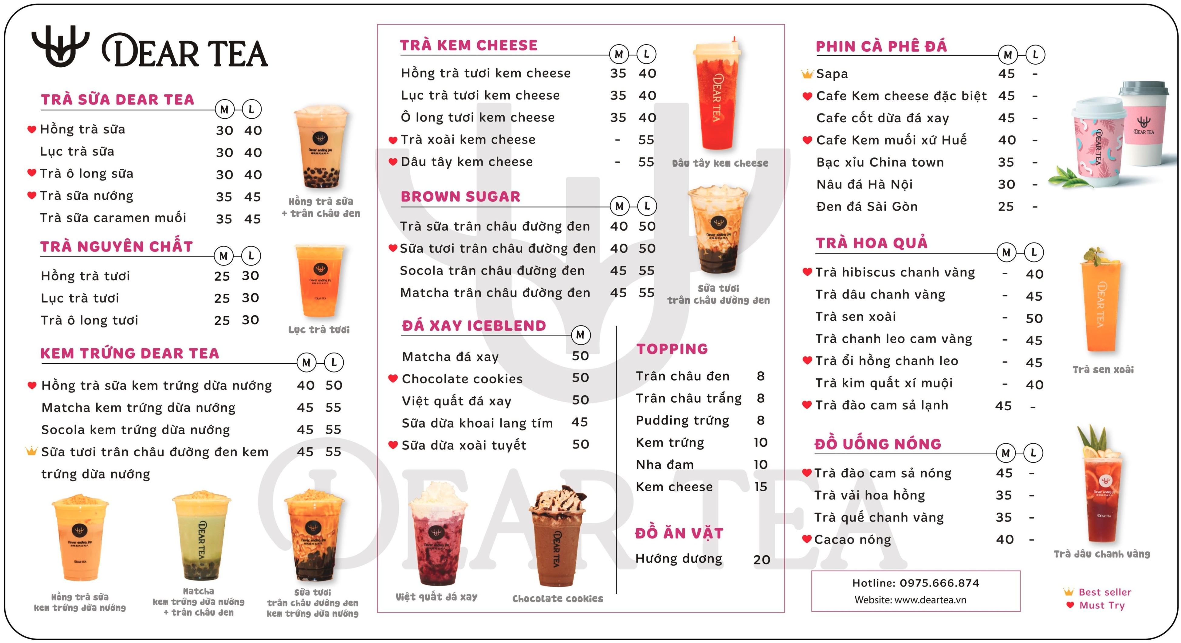 Dear Tea - Trà sữa thực - hương vị thực